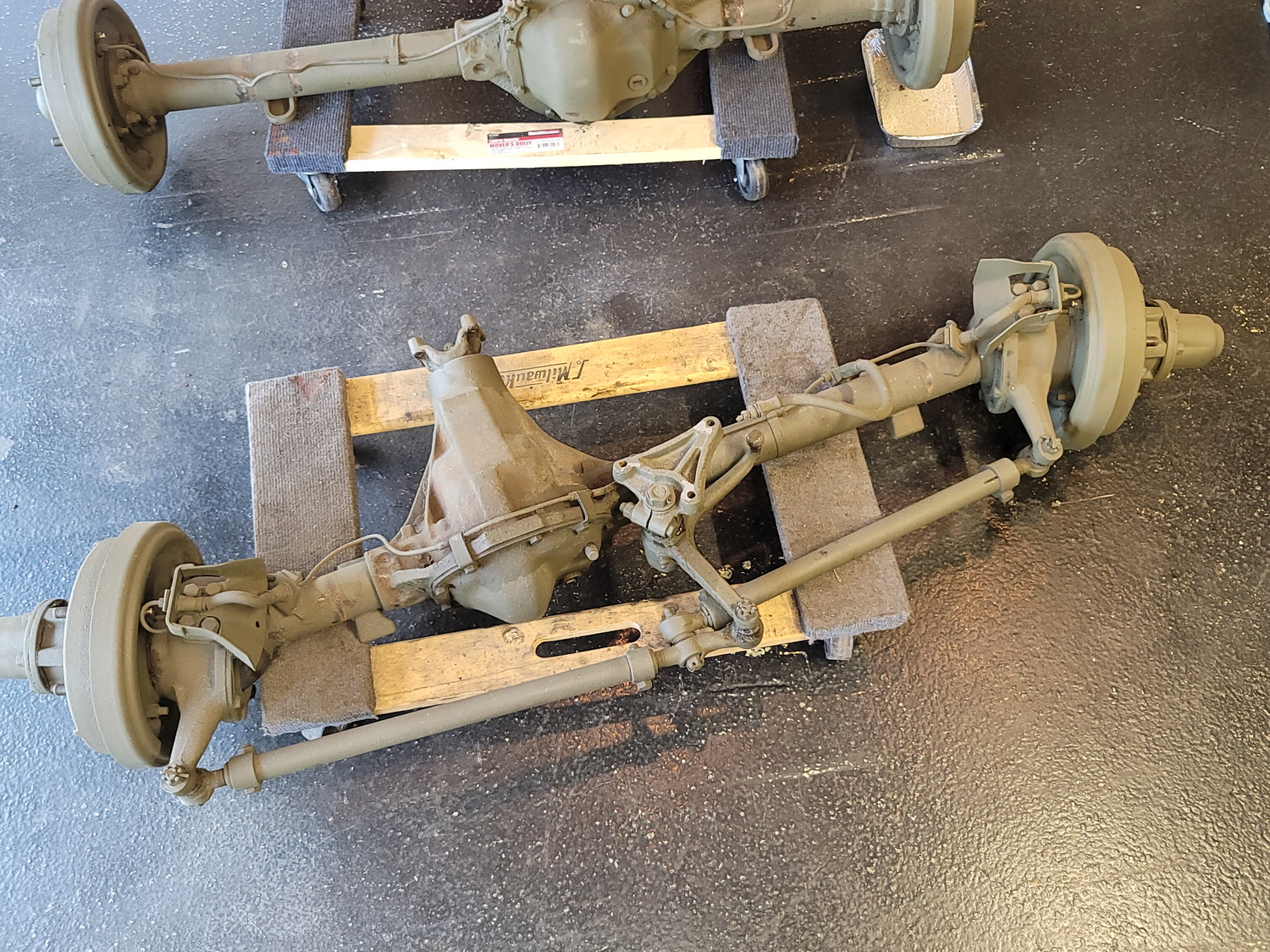 Dana 25/44 front and rear axles with steering & lockout hubs - G503 ...